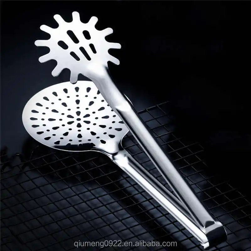 Kitchen Bread Meat Clamp Stainless Steel Barbecue Tong Fried Steak ...