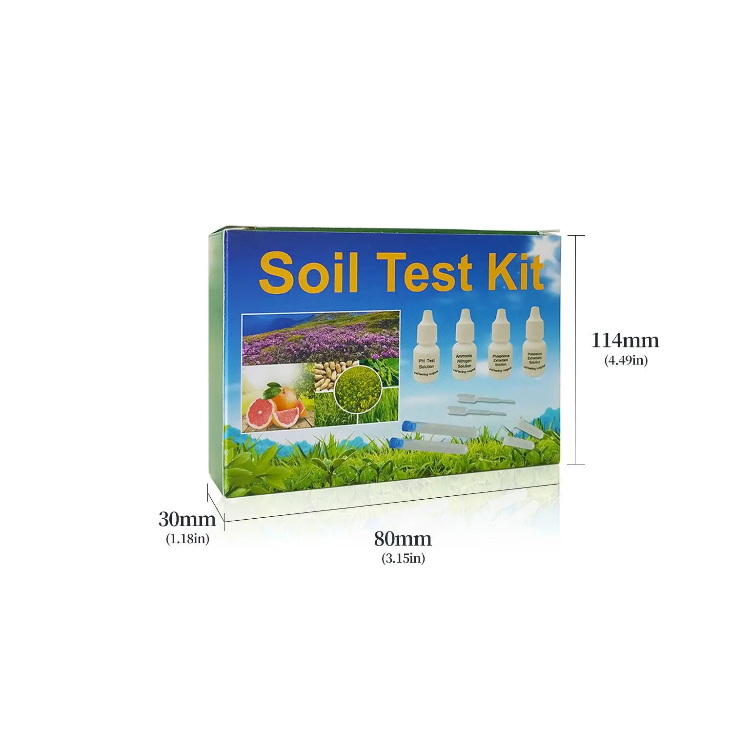 Soil rapid test kit for Garden plant, Argricalture PH, Ammonia Nitrogen ...