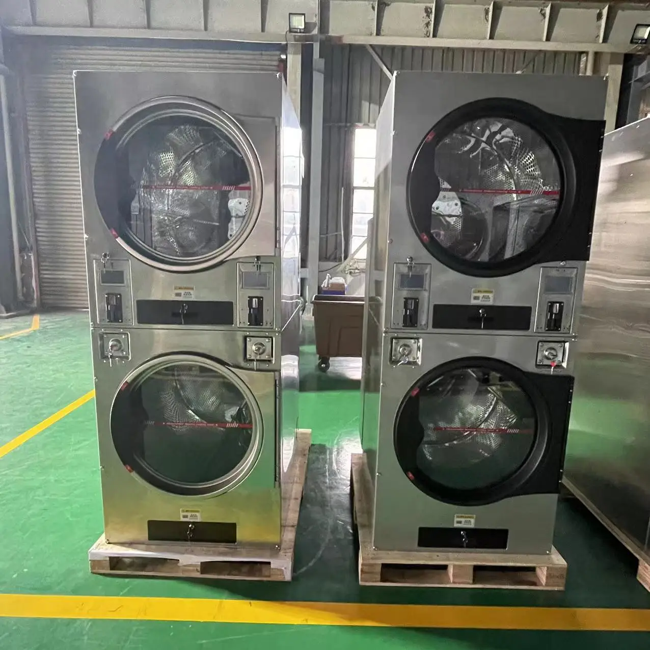 Mavis Wash Laundry Equipment Fully Automatic Commercial Stack Layer ...