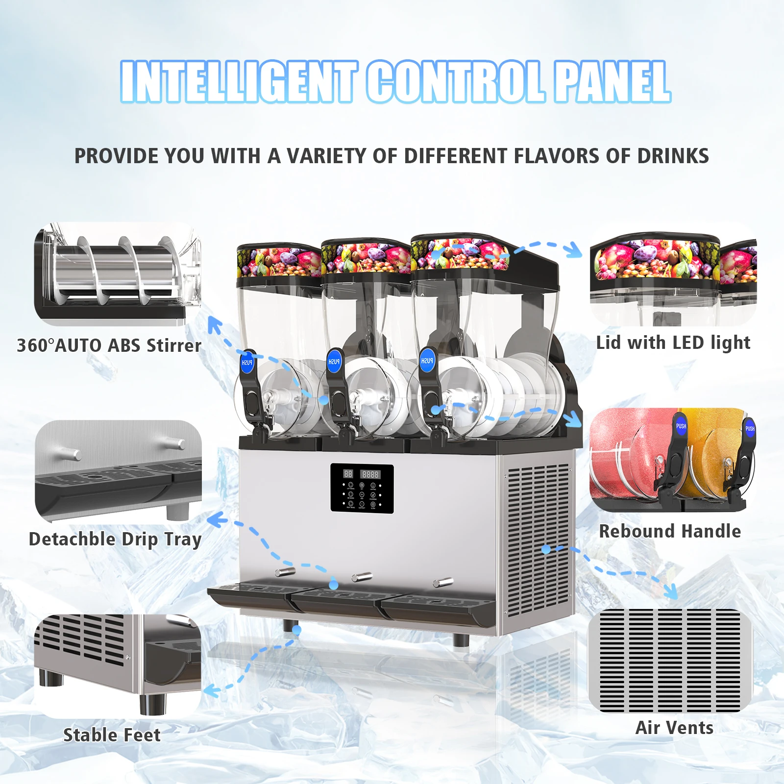 2025 New Slush Machine Commercial Frozen Slush Machine Factory Supply ...