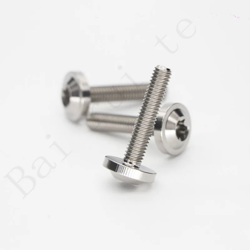 M5 M6 M8 M10 Titanium Bolts and Nuts Titanium Disc Head Anodized Raw ...