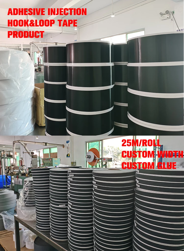 Jiehuan 1 Inch X 26 Feet Hook And Loop Adhesive Tape Fasten Tape Sticky ...