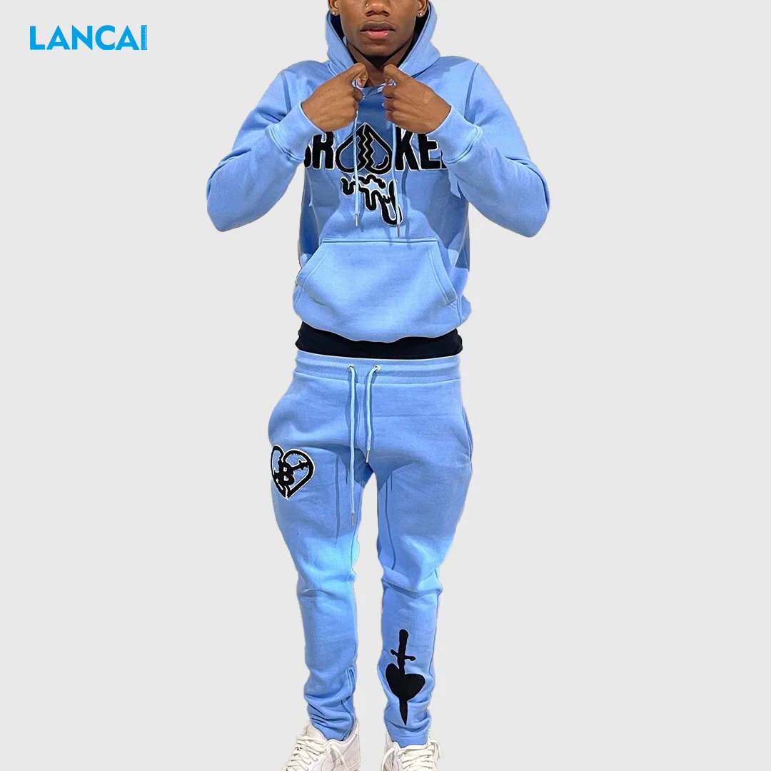 2023 Custom 100% Cotton Spring Printing For Men's Tracksuit Print Suits ...