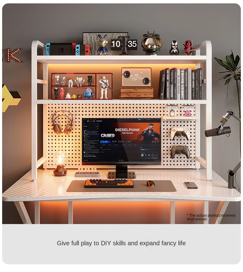 Metal Wire-Wrap Board Shelf - Stylish Desktop Storage