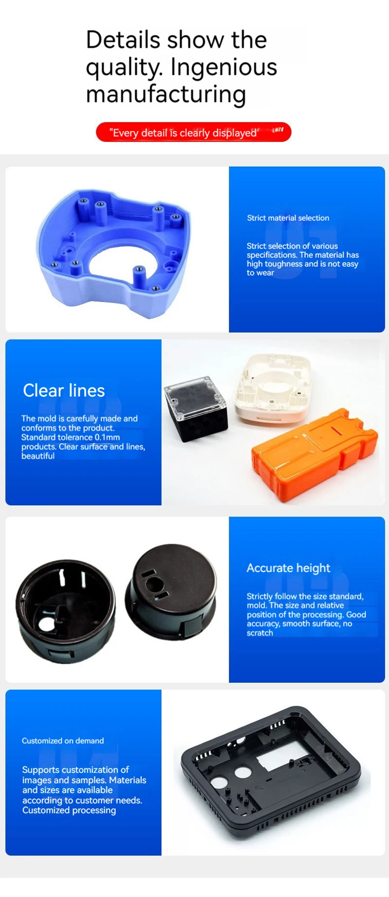 Custom Plastic Molding Injection Partspart Plastic Custompart Plastic ...