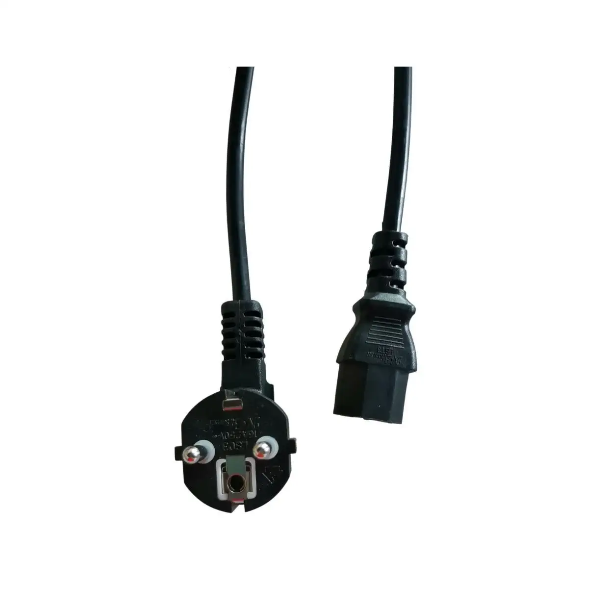 6ft European 3-pin Plug Europe Schuko Plug To Iec C13 Power Supply Cord ...