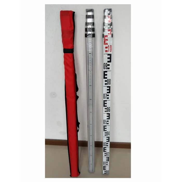 Industrial 5m Aluminium Telescopic Leveling Staff for Surveying