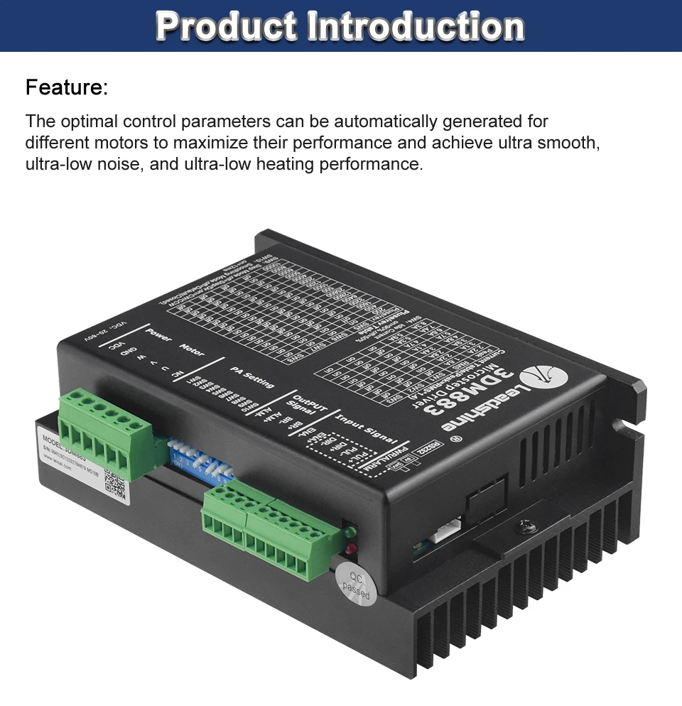 Leadshine 3DM883 Stepper Motor Driver - 3 Phase 20~80 VDC