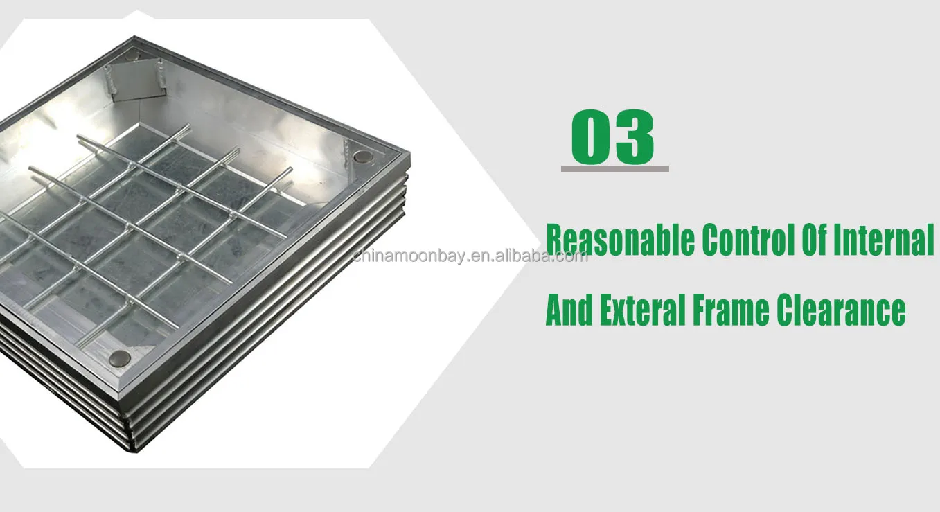 Reinforced Invisible Aluminum Square Manhole Covers For Outdoor - Buy ...