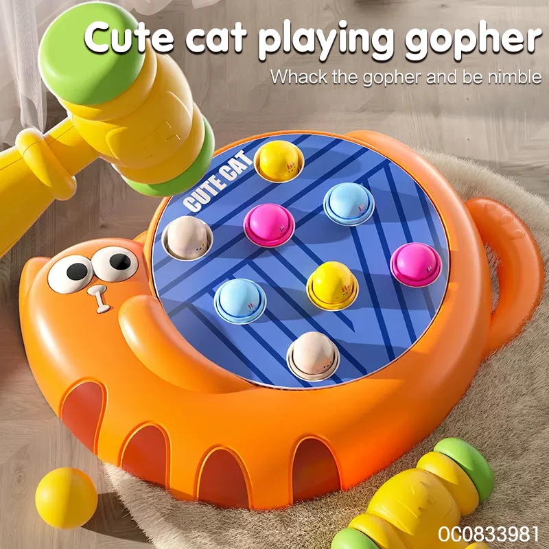 Electric Small Custom Board Whack-a-mole Hammer Game Machine for Kids ...