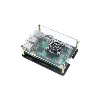 Raspberry Pi 5th Generation 5b/4b/3b+cluster Cooling Shell Stackable Acrylic Protective Shell ...