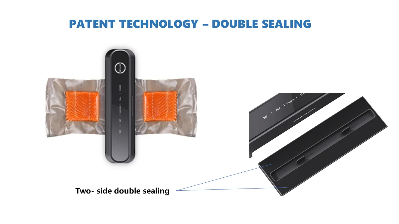 Vacuum Sealer Machine Automatic Food Sealer Electric Cordless Hand ...