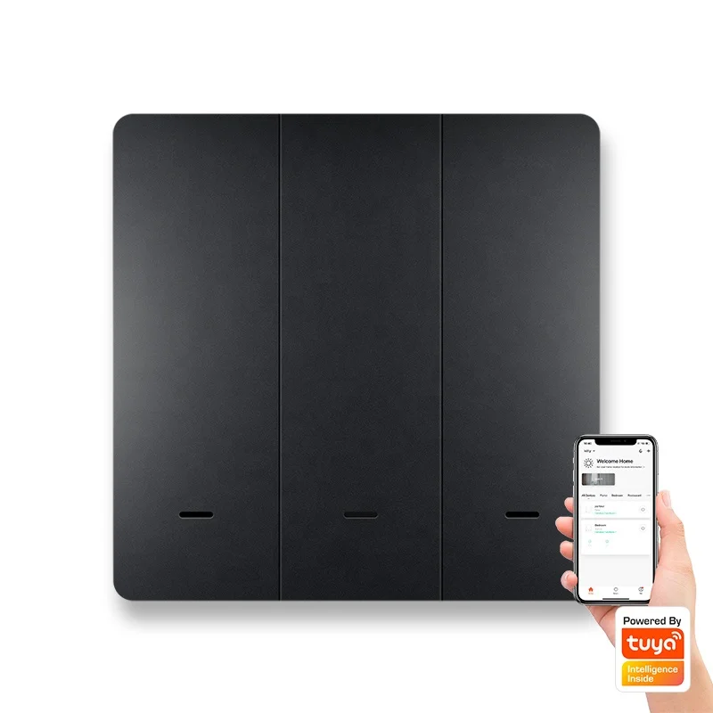 Smart Life App Tuya Zigbee Wall Switch Uk Standard N Line 3 Gang Ai ...