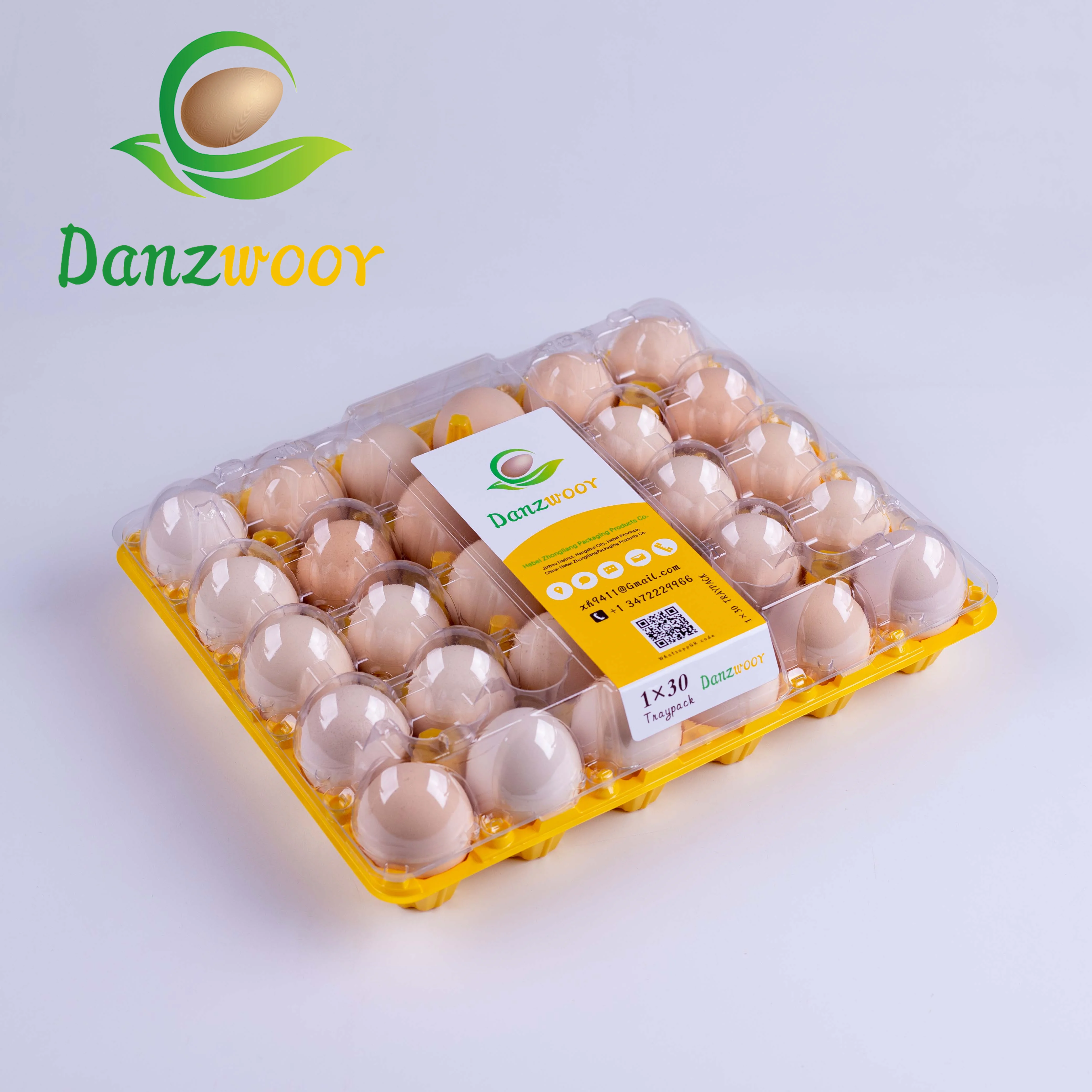 30 cell Plastic Egg Tray with One-Time Closure for Easy Bottom Cover ...