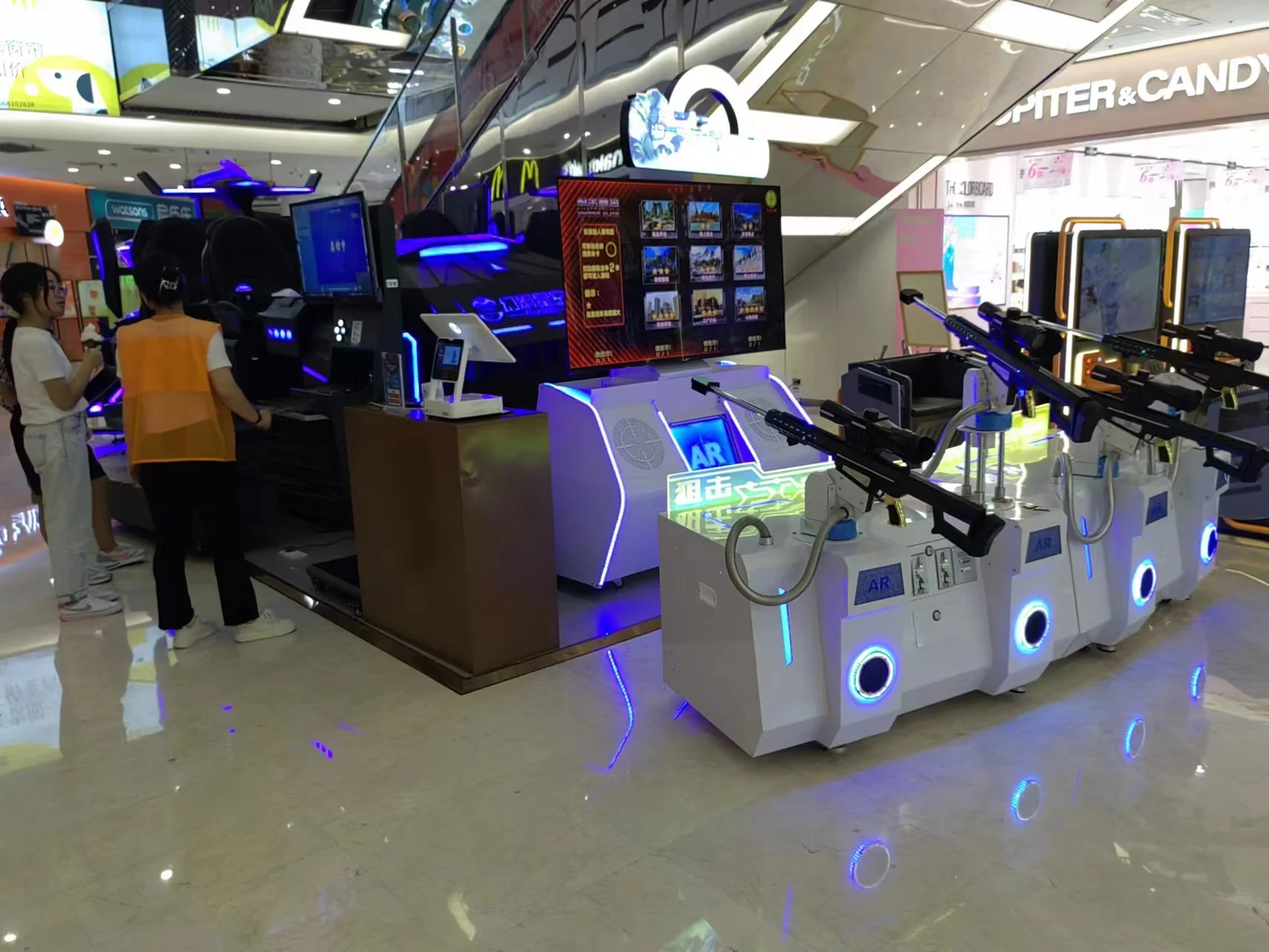 Simulator Games Naked Eye Arcade Multiplayer Vr Machine Gun Shooting ...