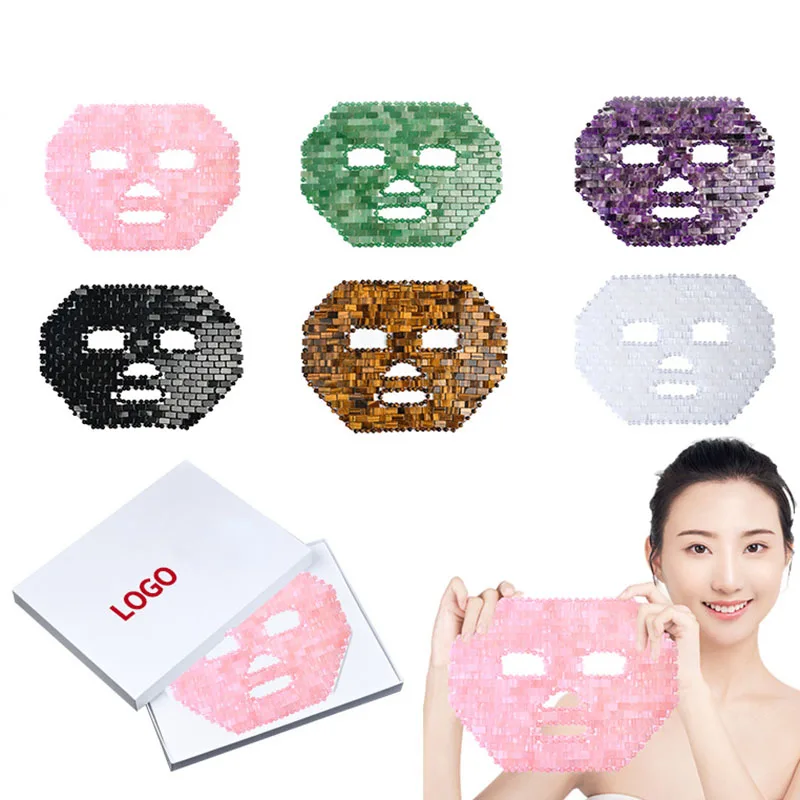 2026 Natural Jade Face Veil High Quality Green Aventurine Jade Face ...