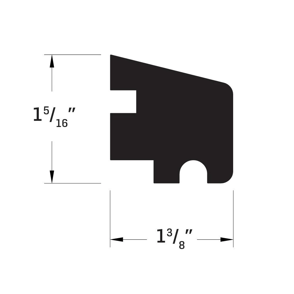 1-3/16-in X 1- 1/8-in X7-ft Unfinished Pvc Sill Nose In The Window&door ...