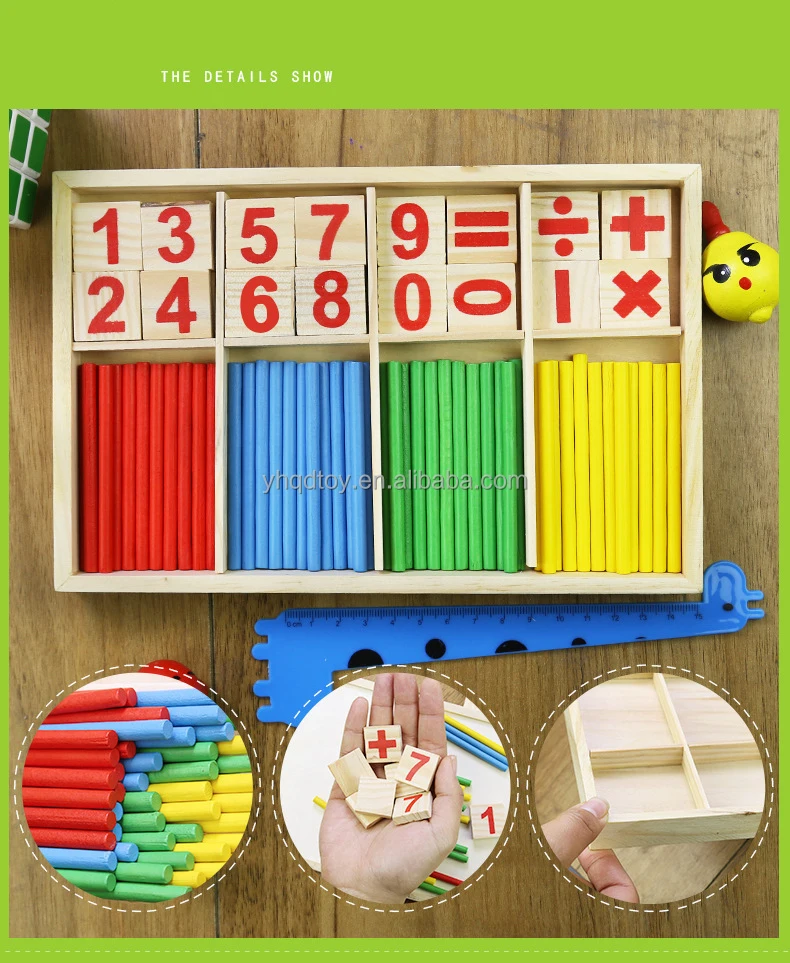 Montessori Math Number Counting Sticks - Educational Toys