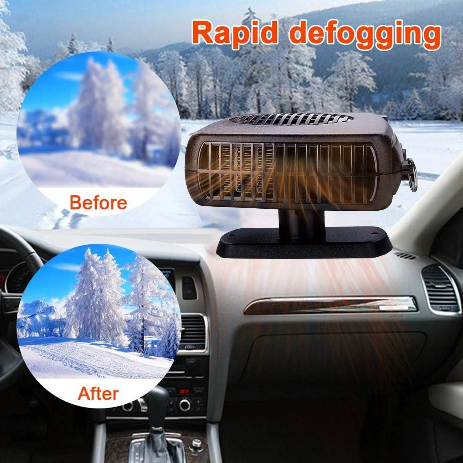 Rayhong Car Heater Windshield Deicer - Defogging & Heating