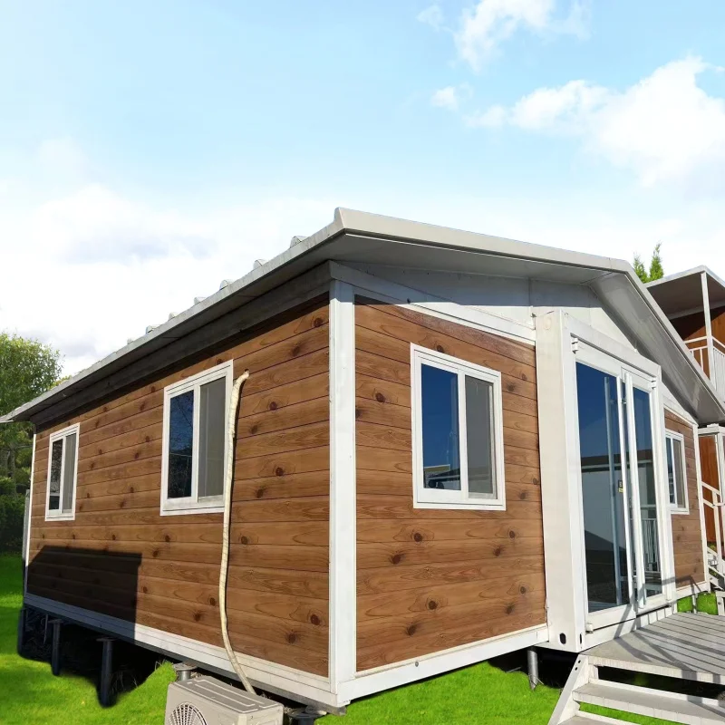 Prefabricated 20ft 40ft Three Bedroom Modular House Double Wing ...
