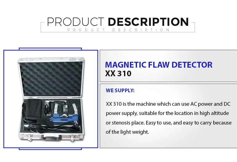 Industrial Mt Yoke Testing Magnetic Particle Fl Flaw Detector XXD-310