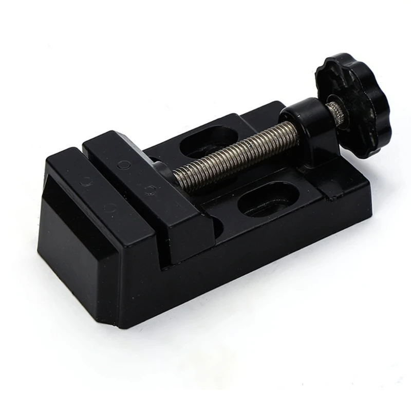 Mini bench vice vise Flat Clamp Bench Vise Aluminum Alloy Drill Press ...