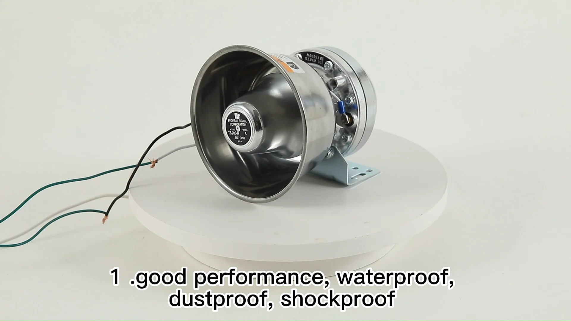 Warning Electronic Horn Cop Cars Alarm Security System Wired Stainless ...