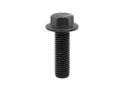 M14x2 Hex Flange Bolt Din 6921 Class 10.9 Steel Full Thread Black Oxide ...