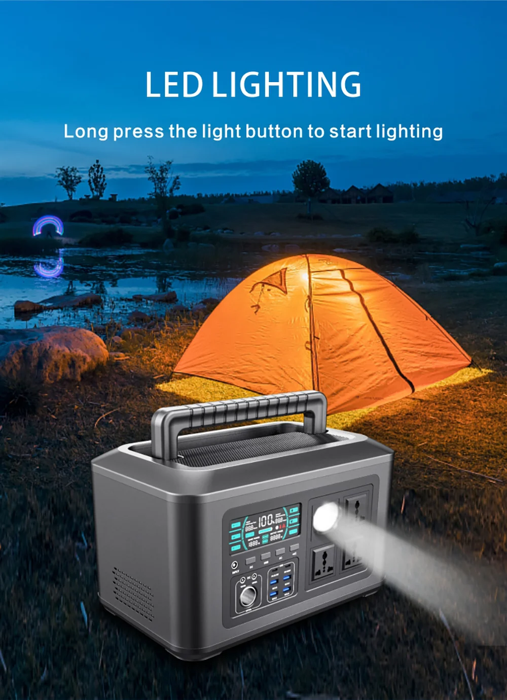 Energy Storage Portable Power Station Huge Capacity 1000w Portable ...