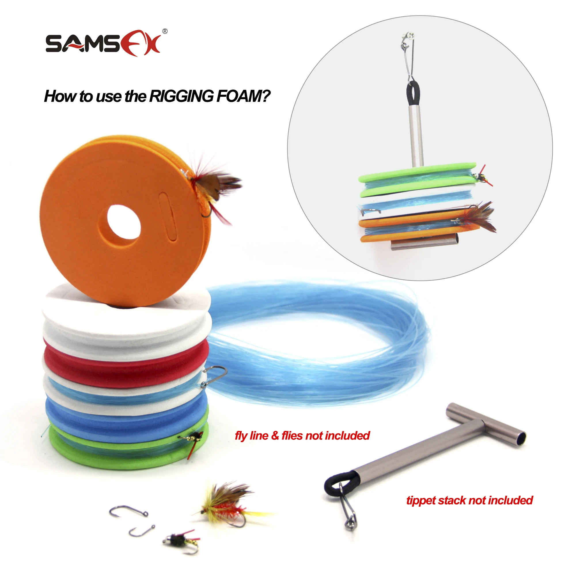 Samsfx Fishing Tackle Line Foam Rig Winder Spooler Spool 10 Pieces In ...