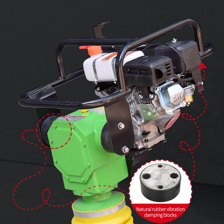 Type100 Gasoline 1t Impact Force Rammer Compactor Petrol Vibratory ...