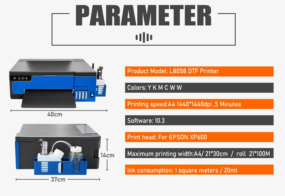 DTF Inkjet Printer A4 Size - Multifunctional DTF Machine
