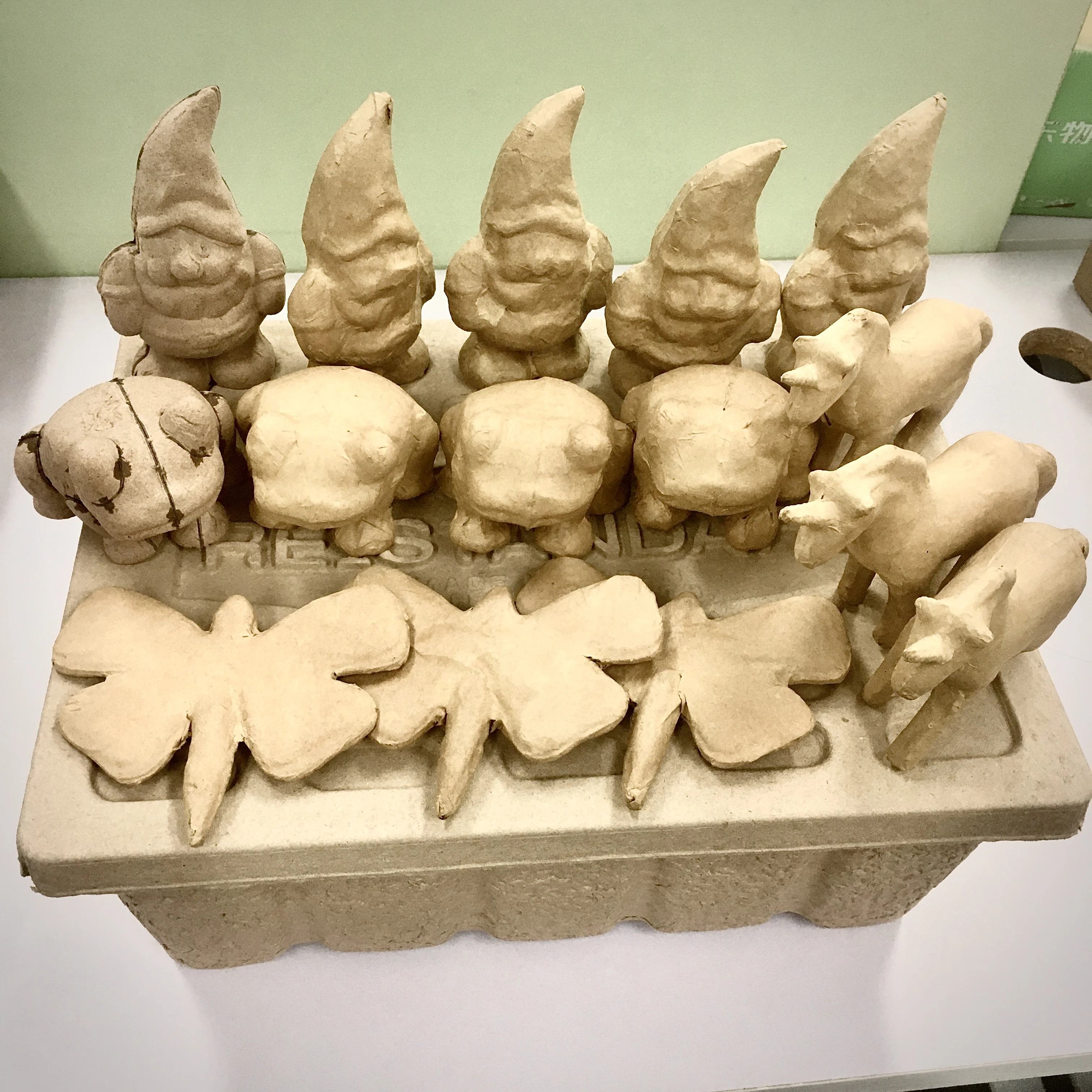 Eco Friendly Paper Pulp Toys Chinese Paper Dragon Toy Moded Kids Craft ...