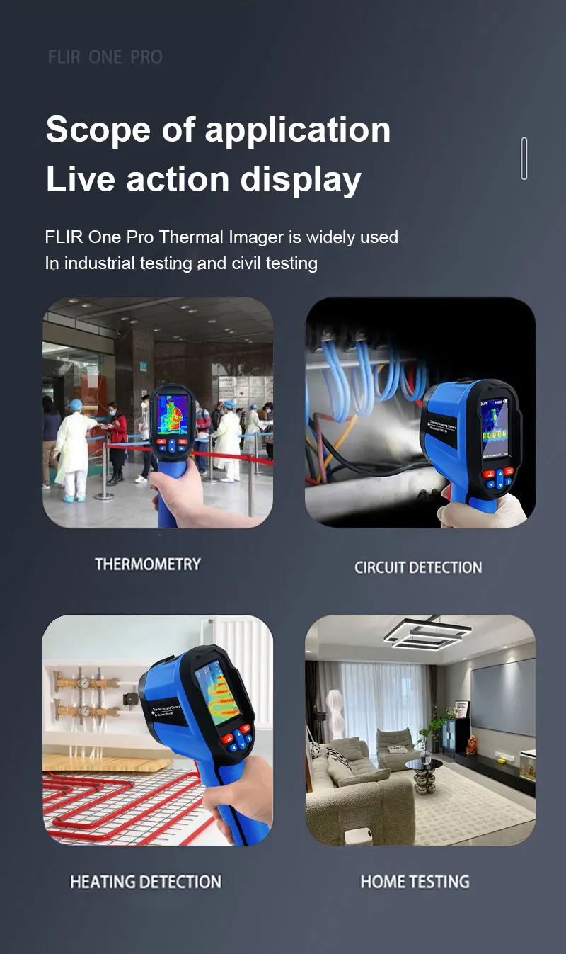 Handheld Infrared Thermal Imager Display Digital Ir Infrared Camera ...