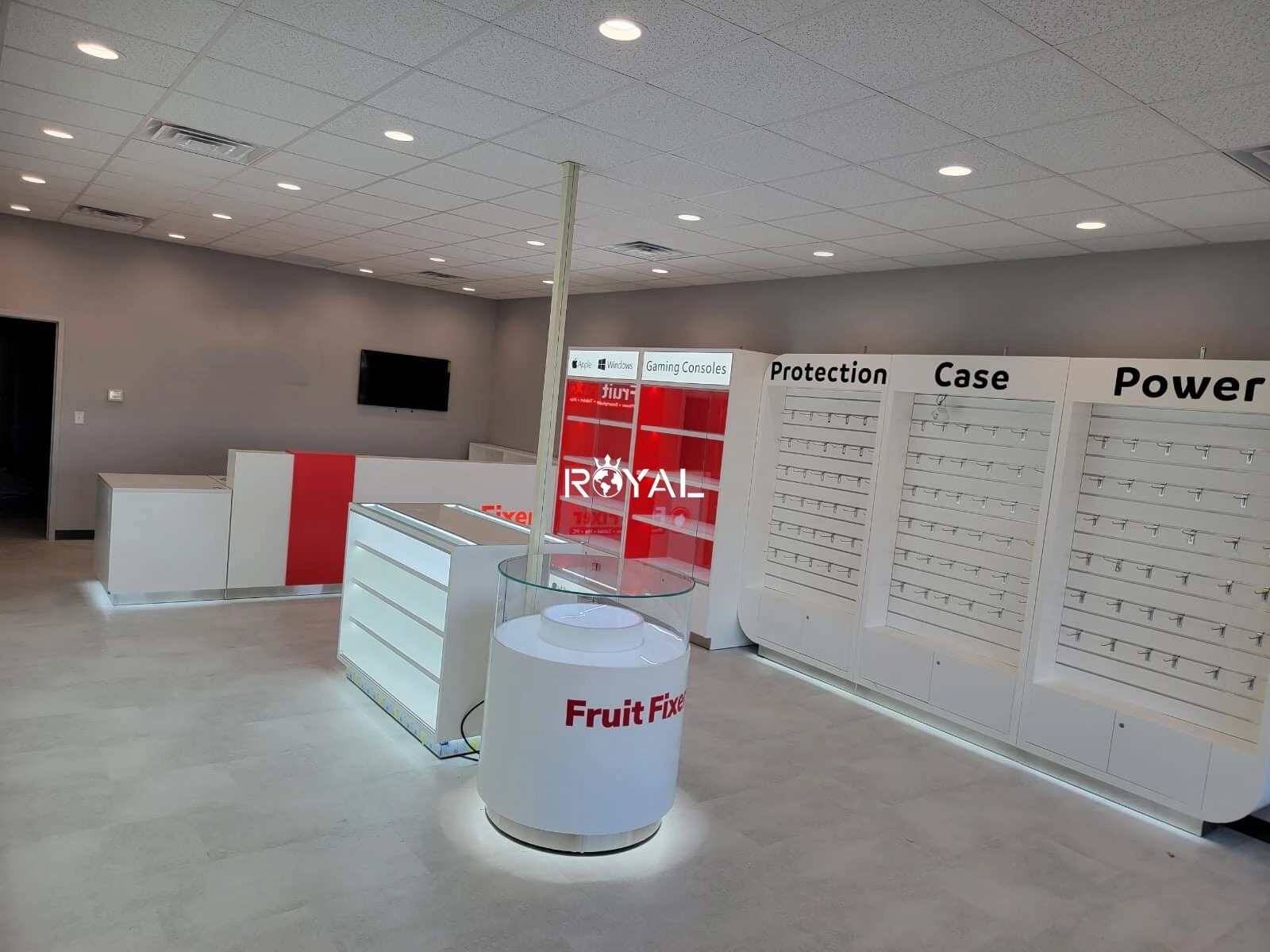 Modern Shop showcase Design for Computer Store Laptop Showroom Display ...