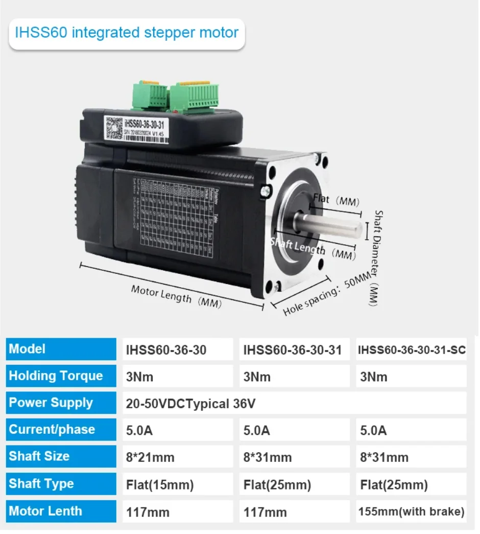 Flier Canopen Rs485 12 24volt Integrated Servo Motor 1000ppr 17bit Stepper Motor 12n.m Nema 17 ...