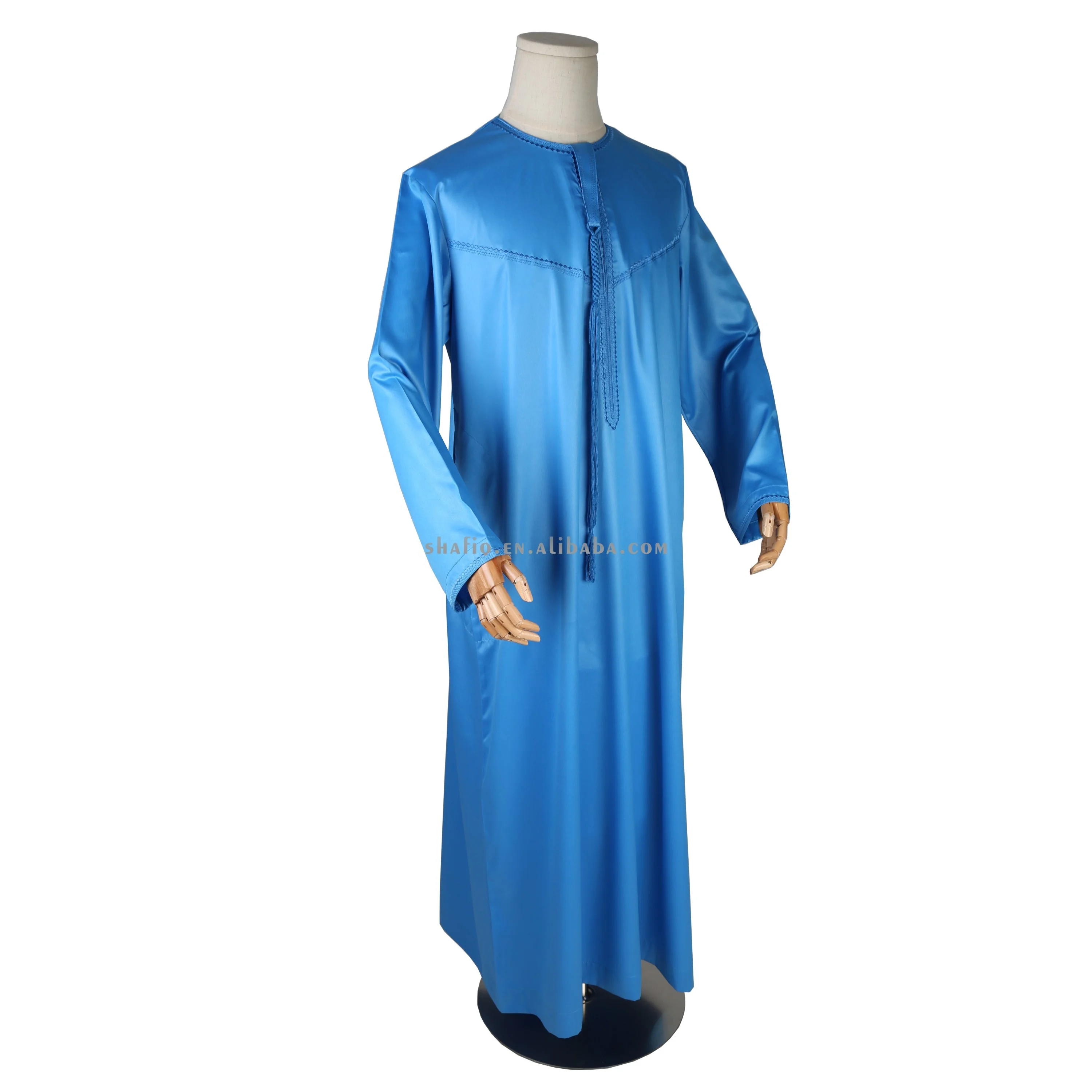 2024 Emirates Dubai Omani Style Long Sleeve Muslim Male Dress Kaftan ...