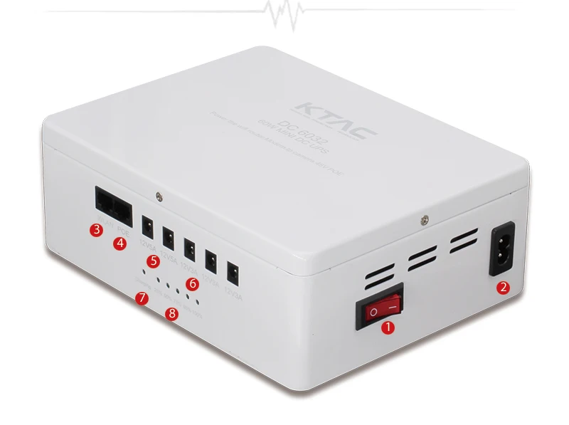 60w Mini Ups 12v 3a Lithium Battery Ups Dc Uninterruptible Power Supply ...