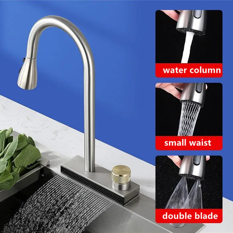 Stainless Steel Faucet - Durable Kitchen Sink Solution