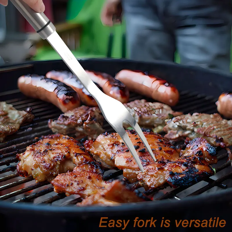Stainless Steel Korean Bbq Fork For Meat Kitchen Barbecue Serving ...