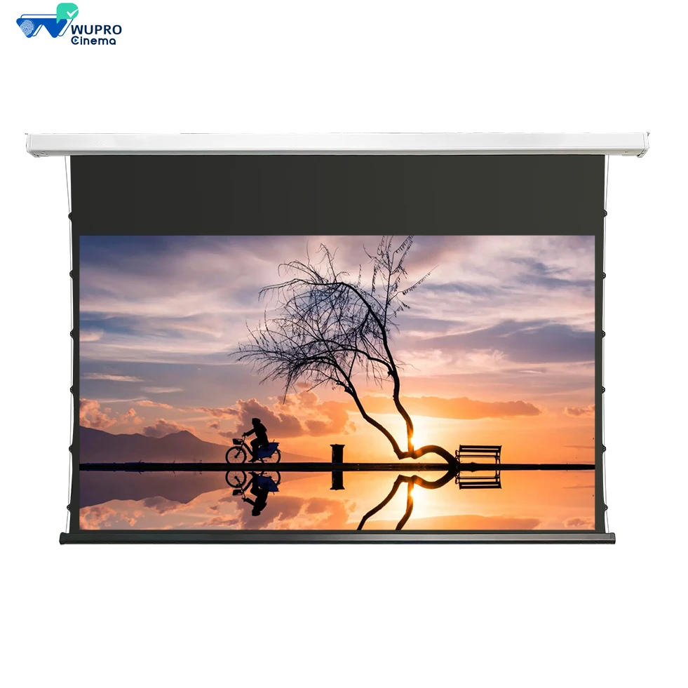 Hot Selling Wupro/oem Electric Drop down Projector Screen