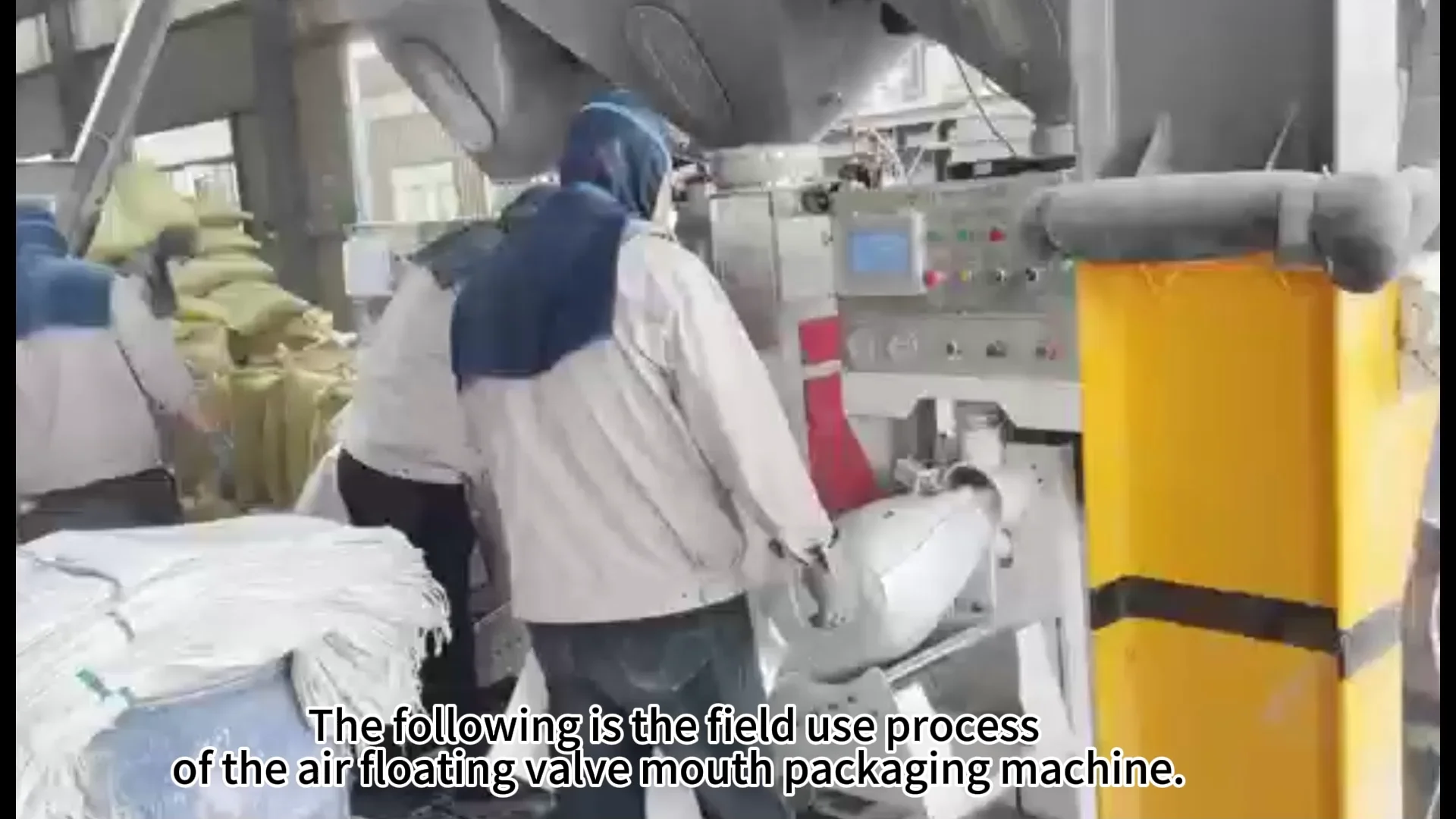 Air Float Valve Bag Dry Mortar Packaging Machine For Industrial Cement ...
