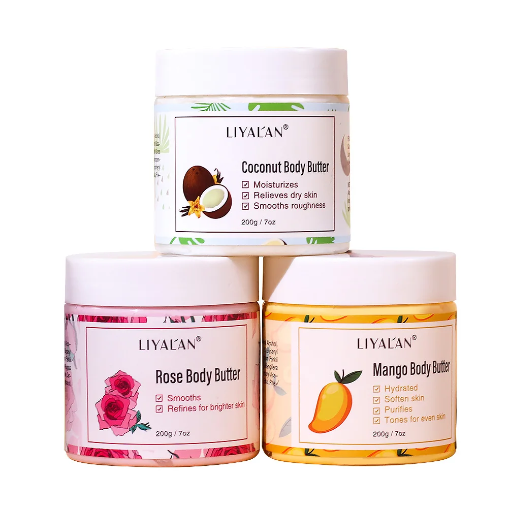 Wholesale Private Label Body Care Non-greasy Vegan Organic Rose Coconut ...