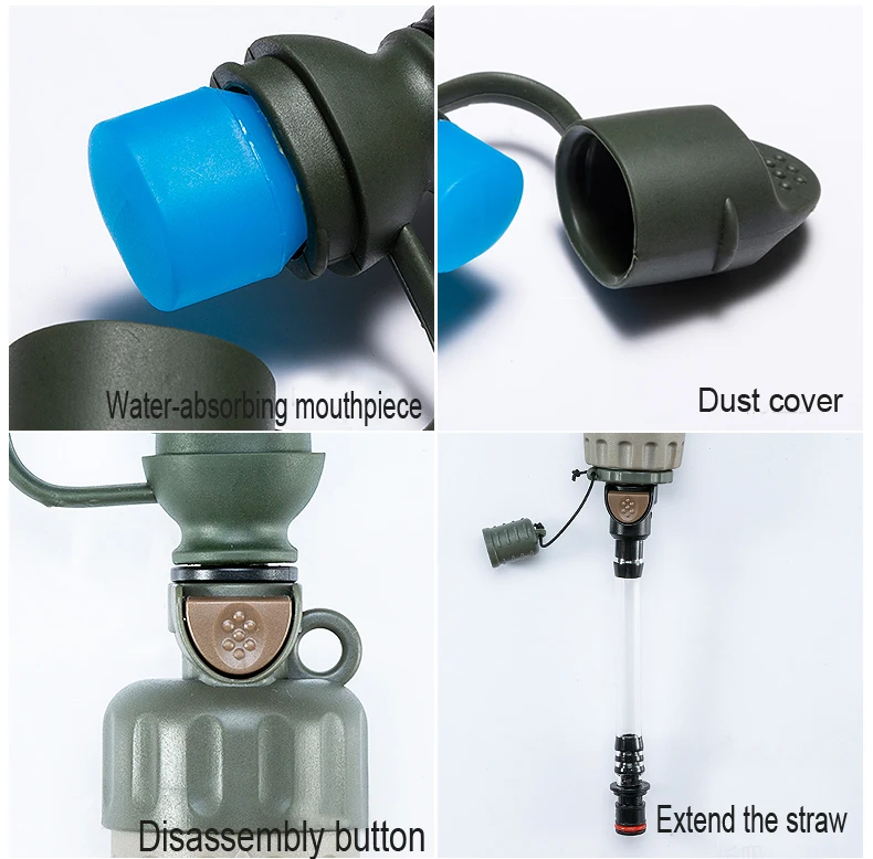 Outdoor Tactical Water Purifier Wild Survival Travel Portable Water ...