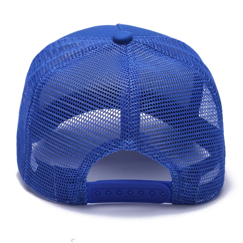 Wholesale 5 Panel Dark Blue Trucker Hat Bulk Mesh Custom Different ...