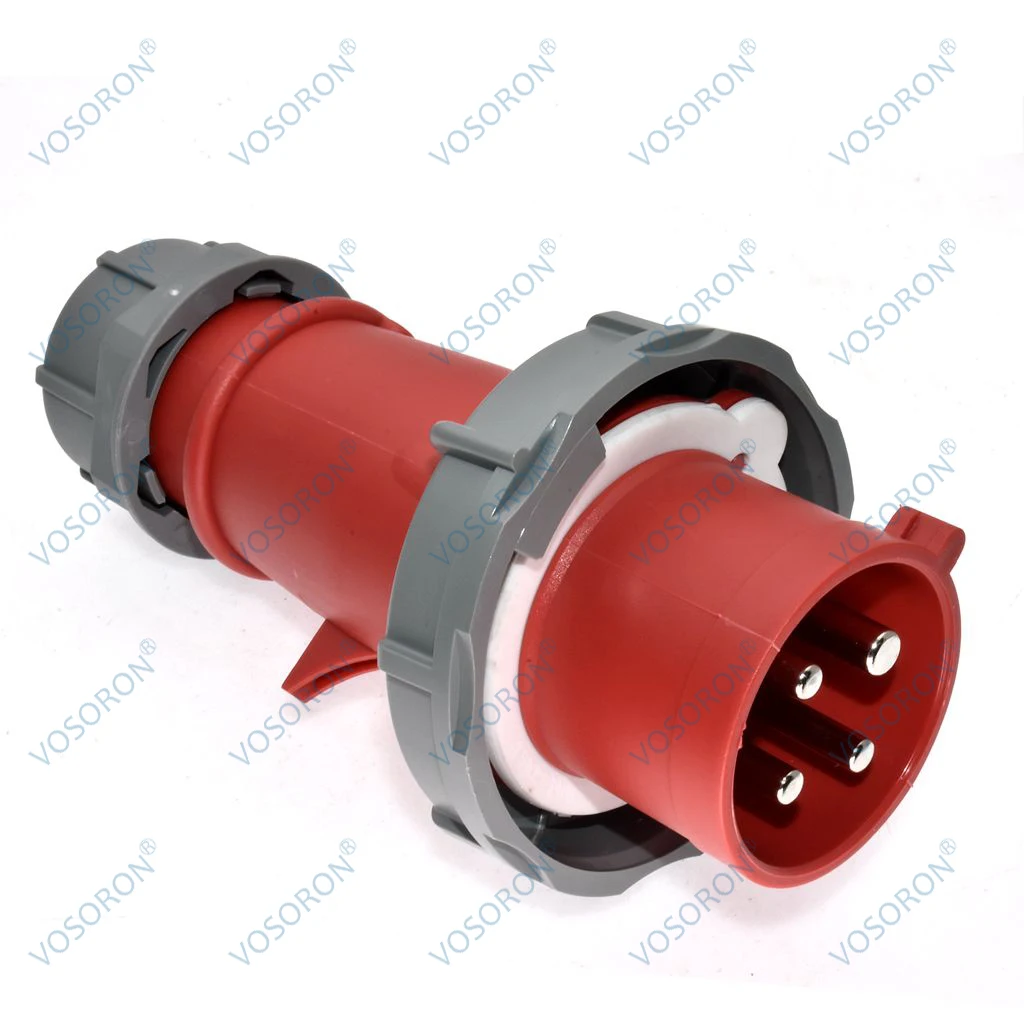 Industrial Connector Male Plug 4Pin Electrical Connector 32A IP67 ...