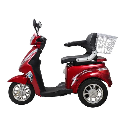 Smart Red EEC Approved Electric Rickshaw - 1000W Motor