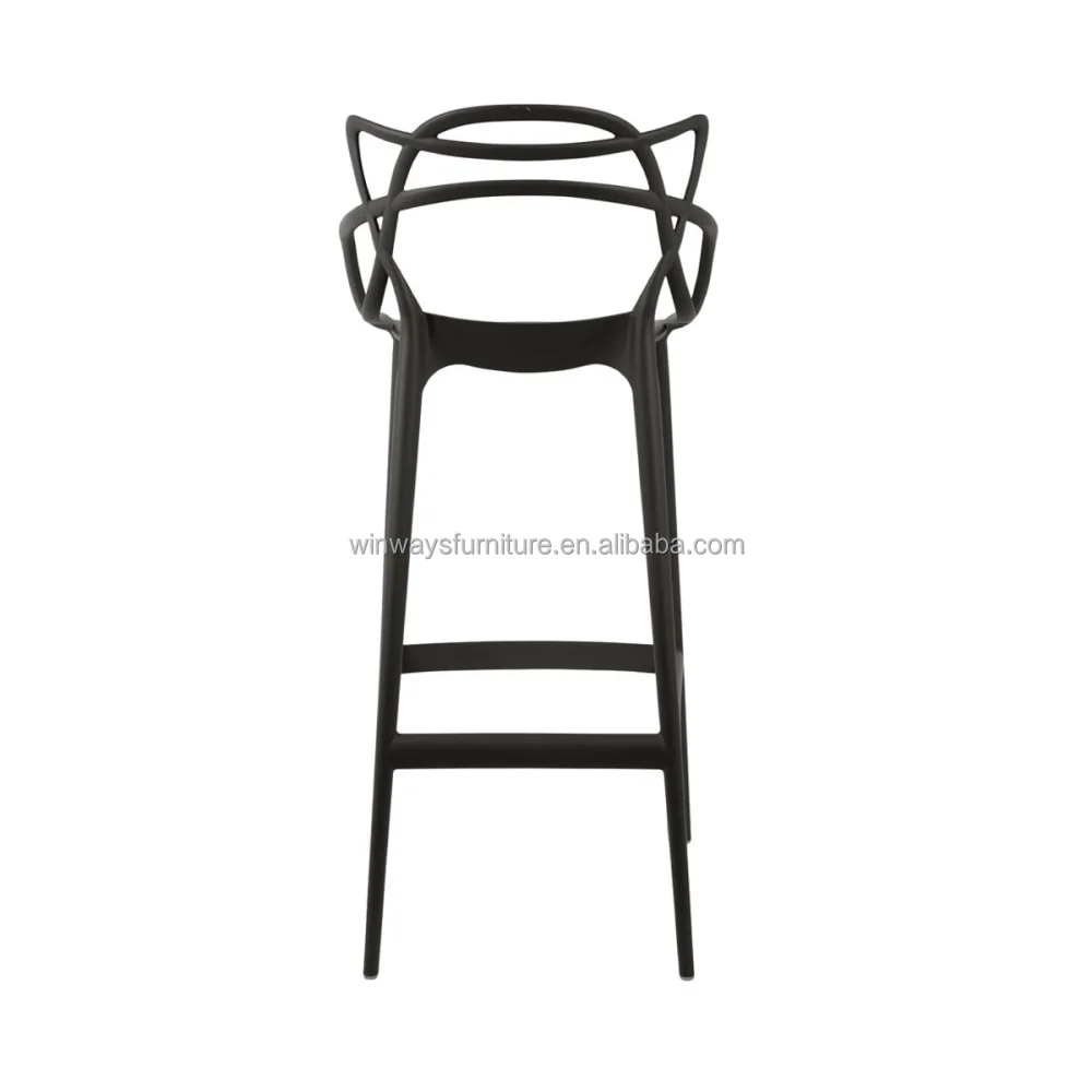 Pp Plastic Chair Alat High Bar Stool Outdoor Cafe Plastic Bar Stool ...