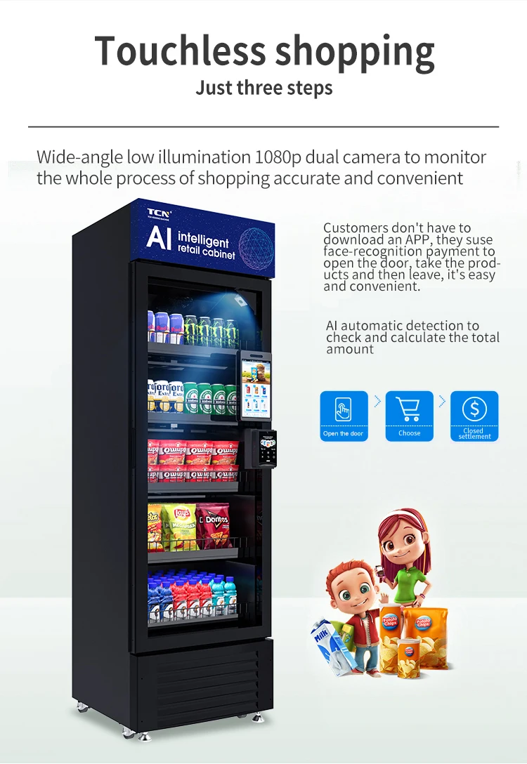 TCN Smart Fridge Vending Machine - Efficient & Reliable
