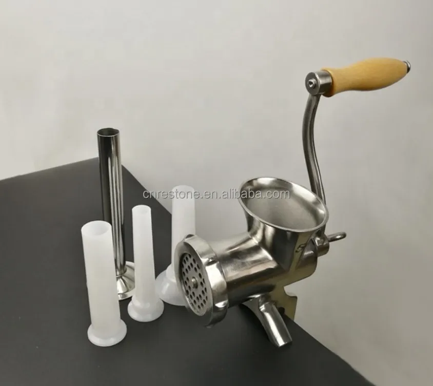 Hand Meat Grinder Manual Mincer Sausage Filler for Dogs or Animals ...